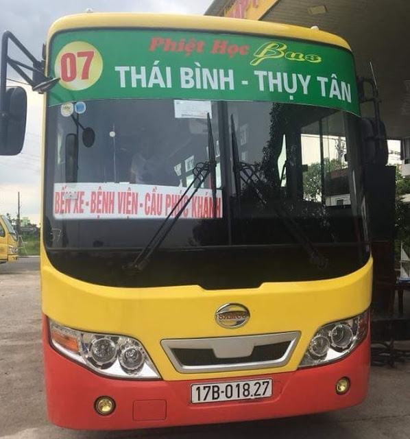 Danh sách xe chạy tuyến Hà Nội Thái Bình và các tuyến xe bus nội tỉnh ...